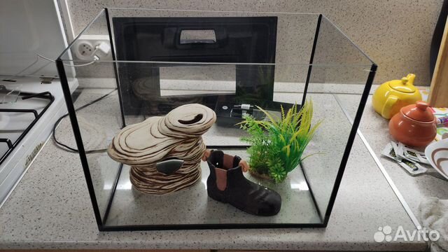 Аквариум прямоугольный 35 л. с крышкой, 42x25x39