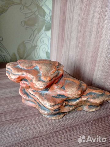 Декоративный камень в аквариум для черепахи