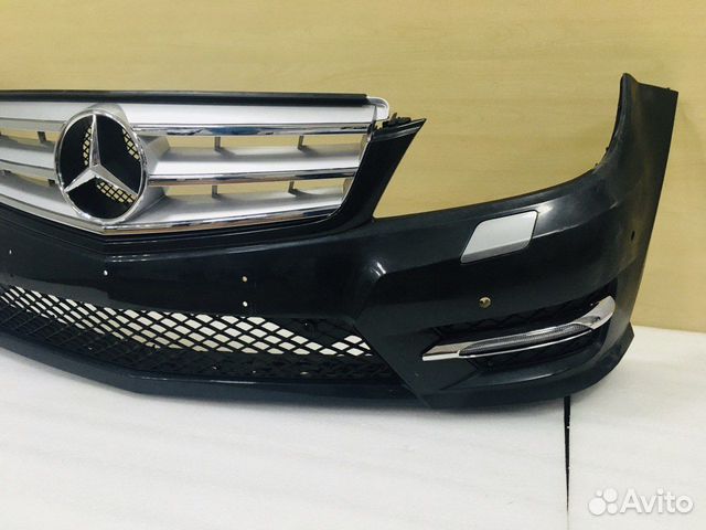 Бампер передний Мерседес 204 амг рест в сборе в Москве, цена 50 000 руб ...